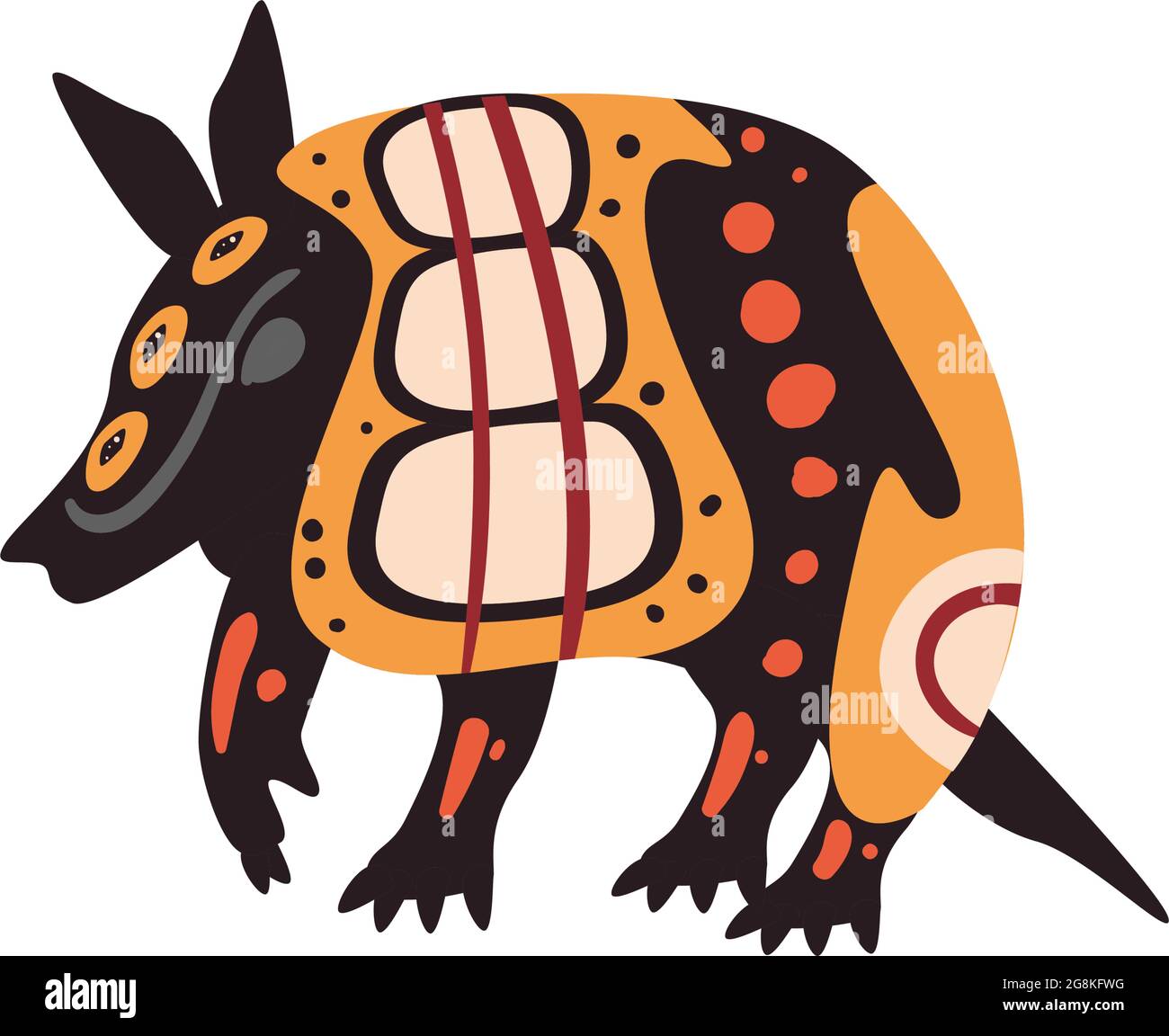 armadillo indigenous animal ethnicity icon Stock Vector Image & Art - Alamy