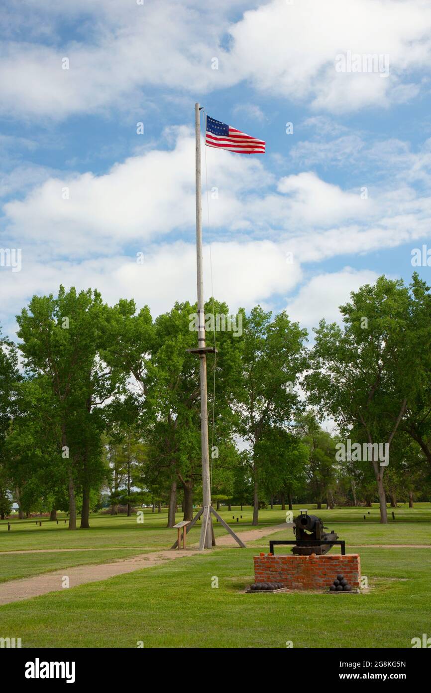 Flagpole, Fort Kearny State Historic Park, Nebraska Stock Photo - Alamy