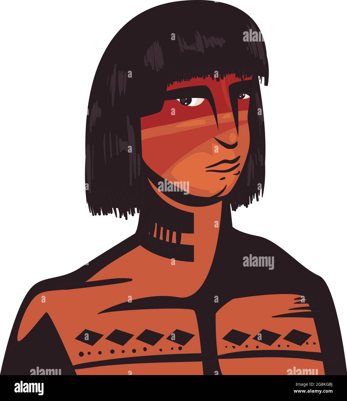 Young indigenous person Stock Vector Images - Alamy