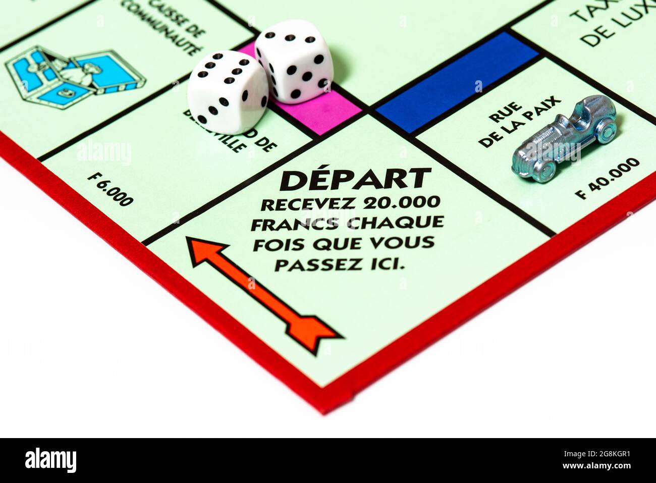 French monopoly board hi-res stock photography and images - Alamy