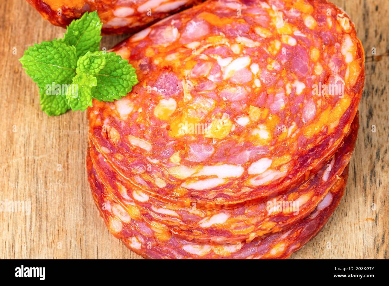 Italian classic salami sausage Stock Photo - Alamy