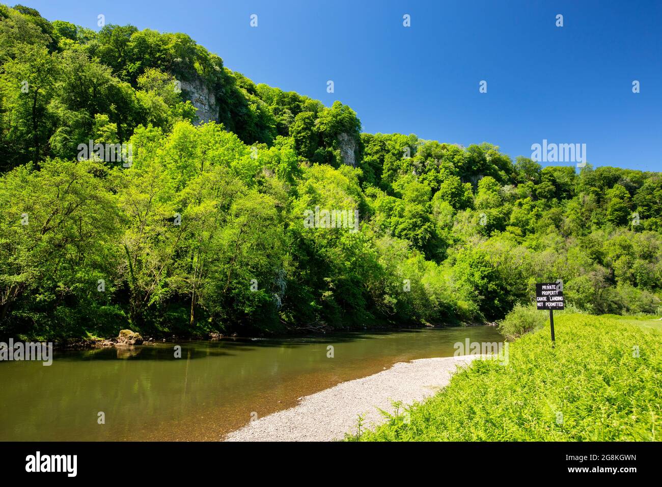 Symonds Yat rock on the River Wye below Coppet Hill, Gloucestershire ...