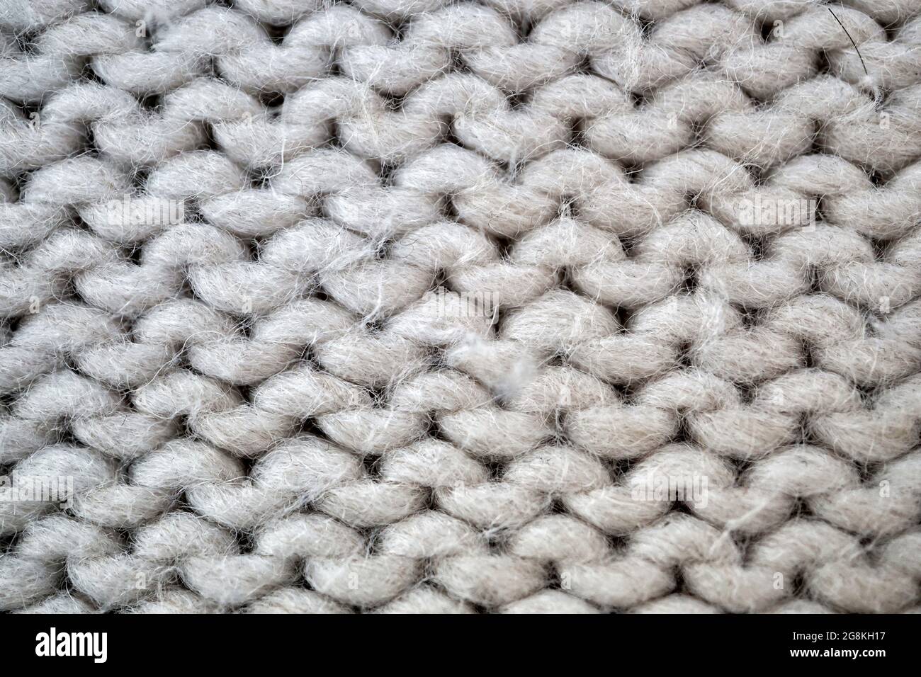 Closeup of a woolen thick white fabric texture Stock Photo - Alamy