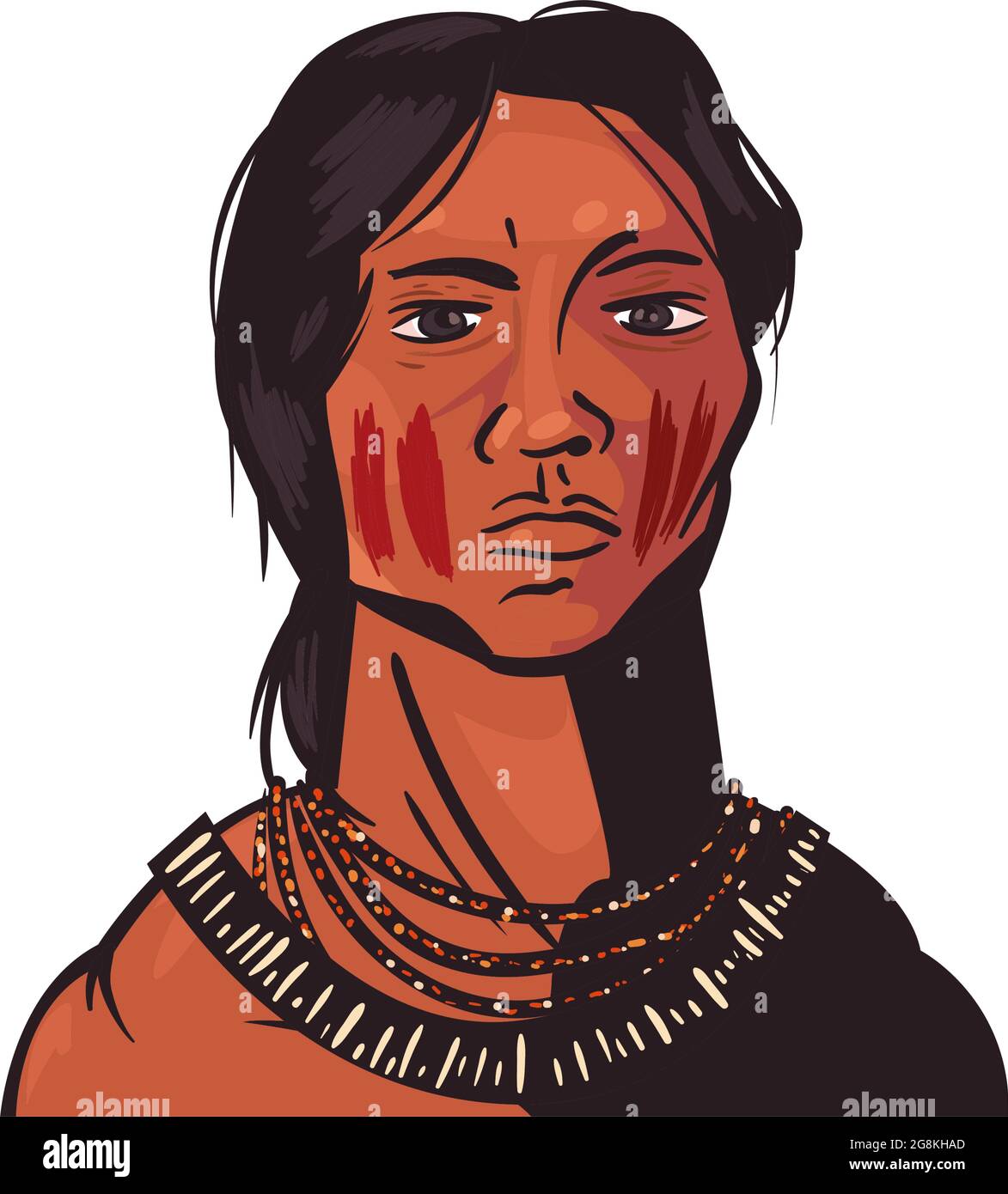 Young aboriginal woman Stock Vector Images - Alamy