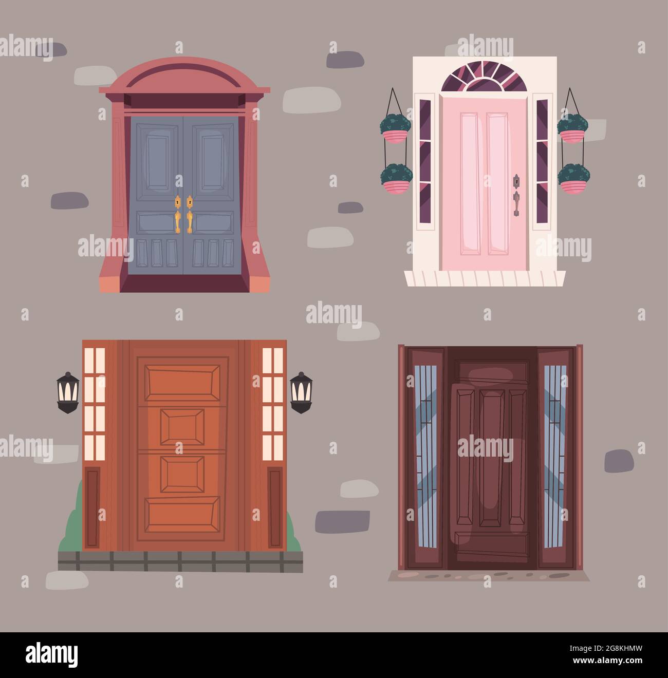 Four fronts Stock Vector Images - Alamy