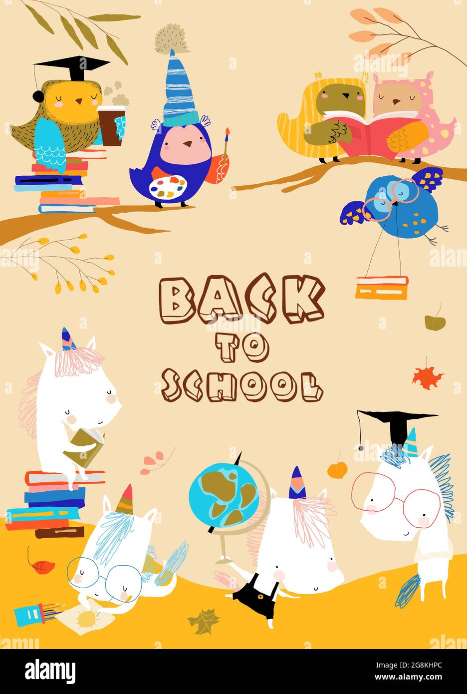 Back owls Stock Vector Images - Alamy