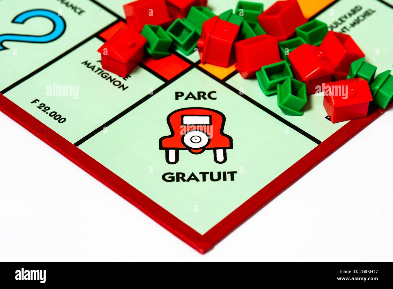 Close up of French Monopoly Board Stock Photo - Alamy