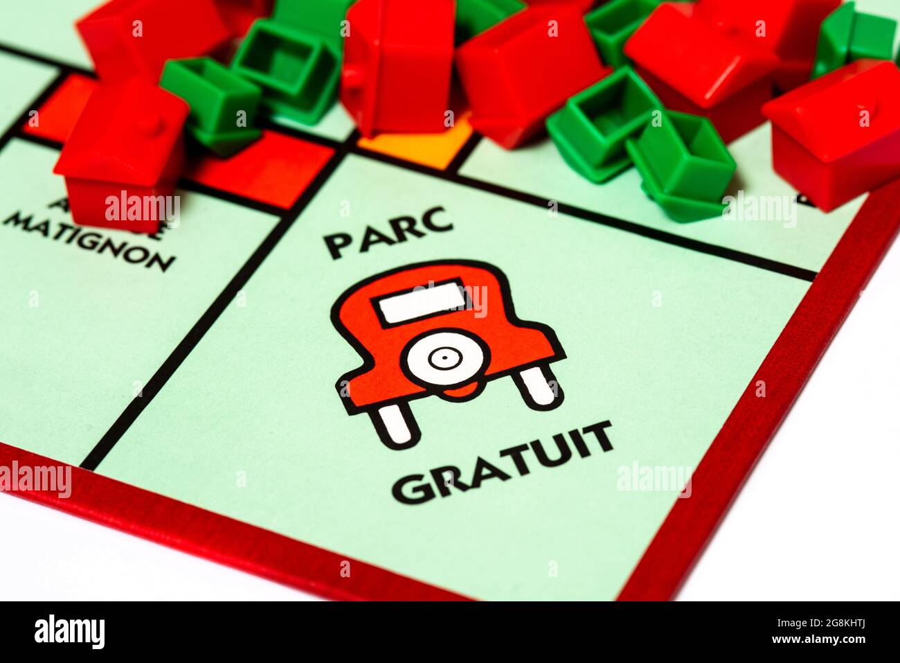 Close up of French Monopoly Board Stock Photo - Alamy