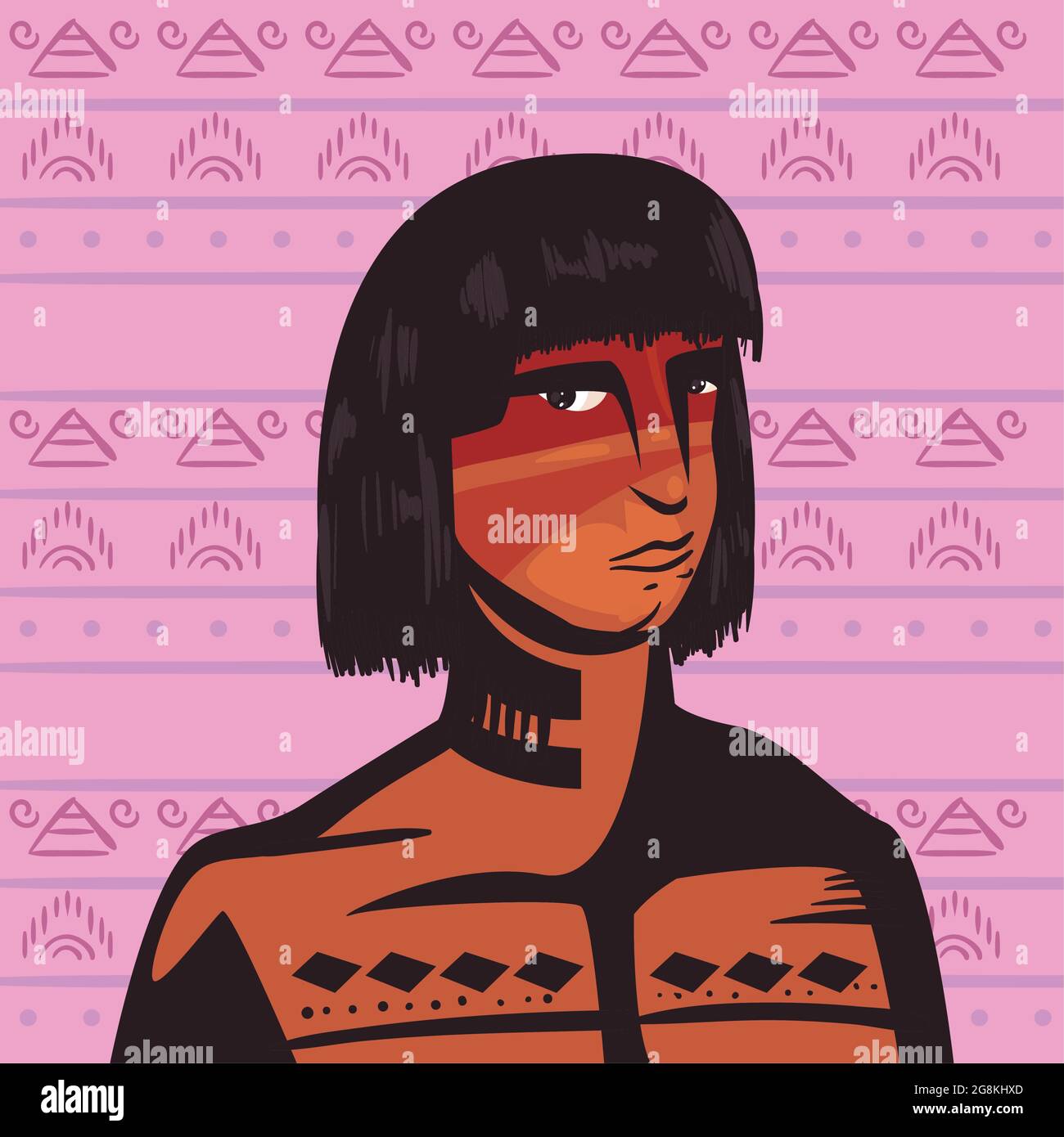 male indigenous ethnicity character scene Stock Vector Image & Art - Alamy