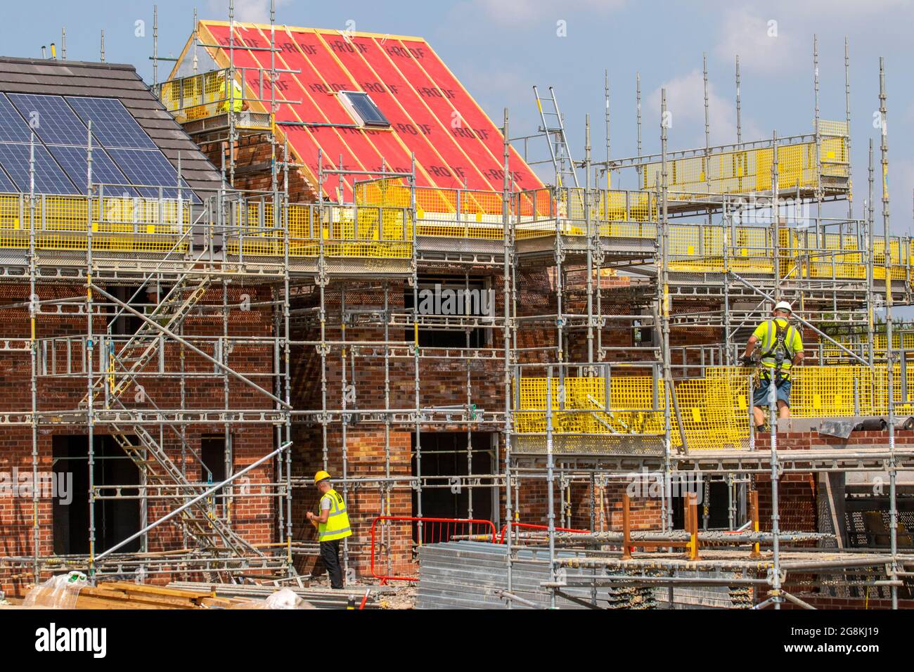Keepmoat homes property developers; Stages of construction at ...