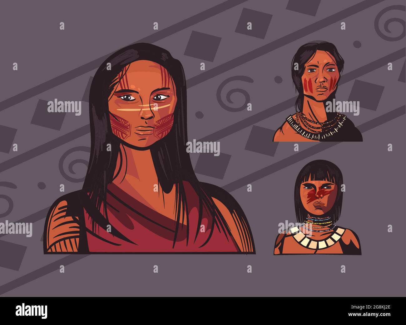 Native aboriginal female Stock Vector Images - Alamy