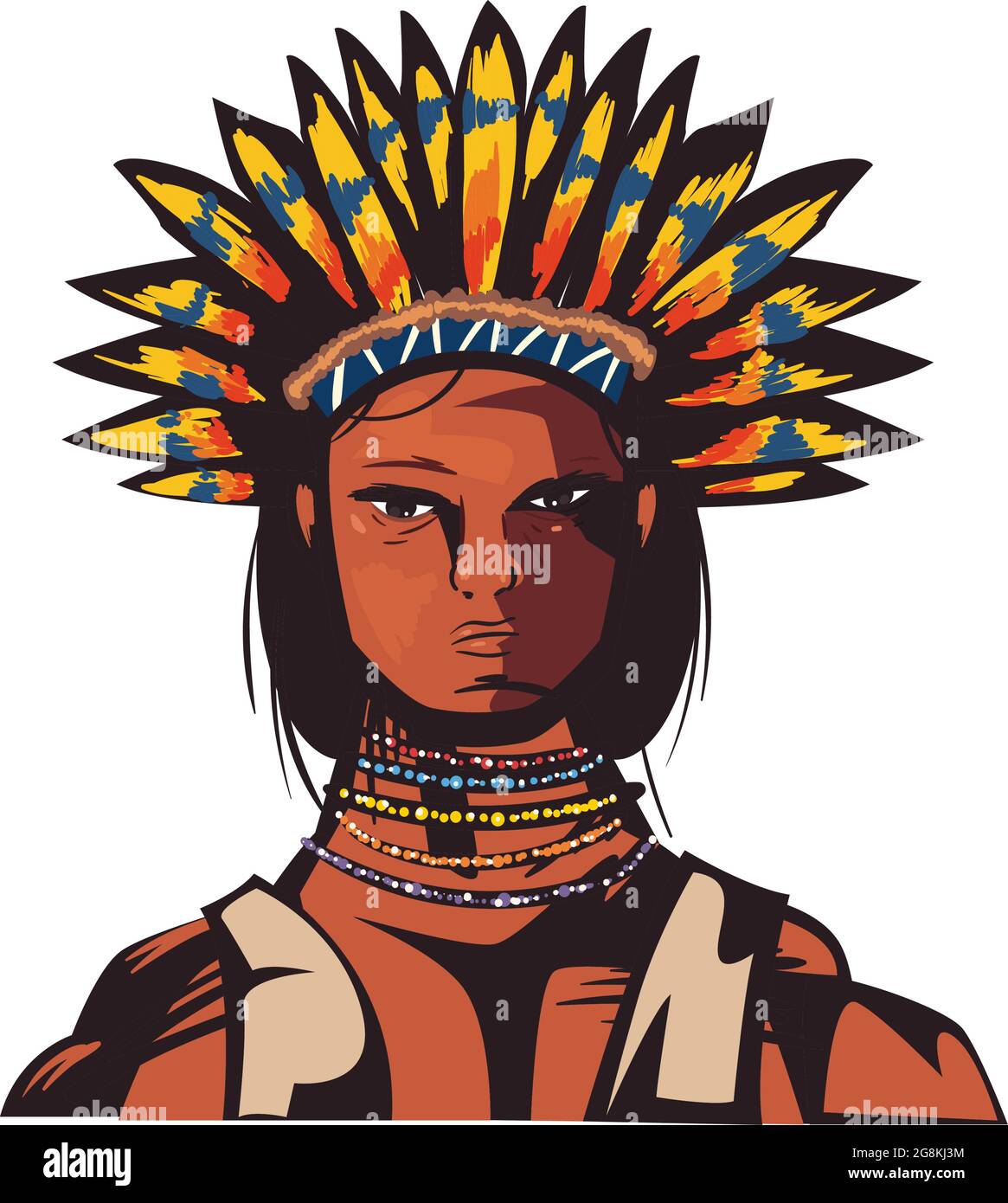 male indigenous ethnicity chief character Stock Vector Image & Art - Alamy