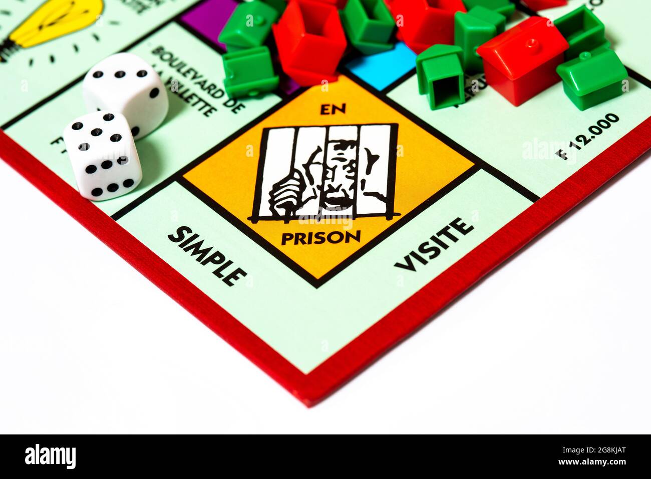 Close up of French Monopoly Board Stock Photo - Alamy