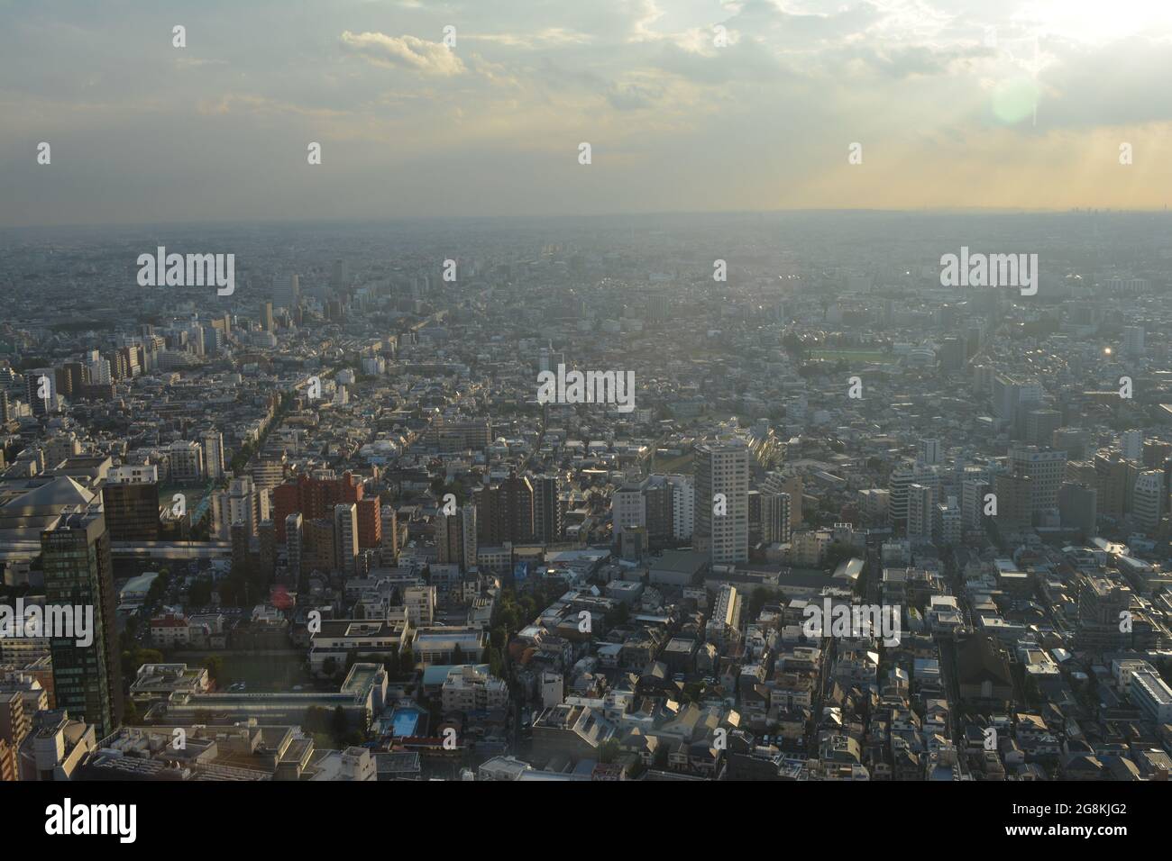 Aerial shot of Tokyo cityscape during the sunrise Stock Photo - Alamy