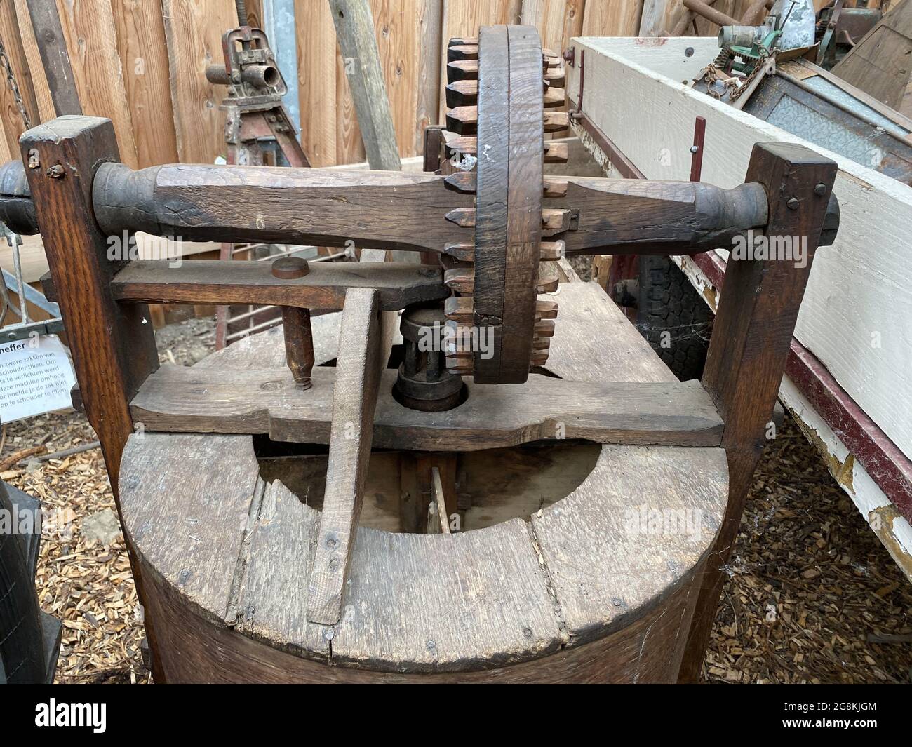 Old weathered gardening tools and equipment Stock Photo - Alamy