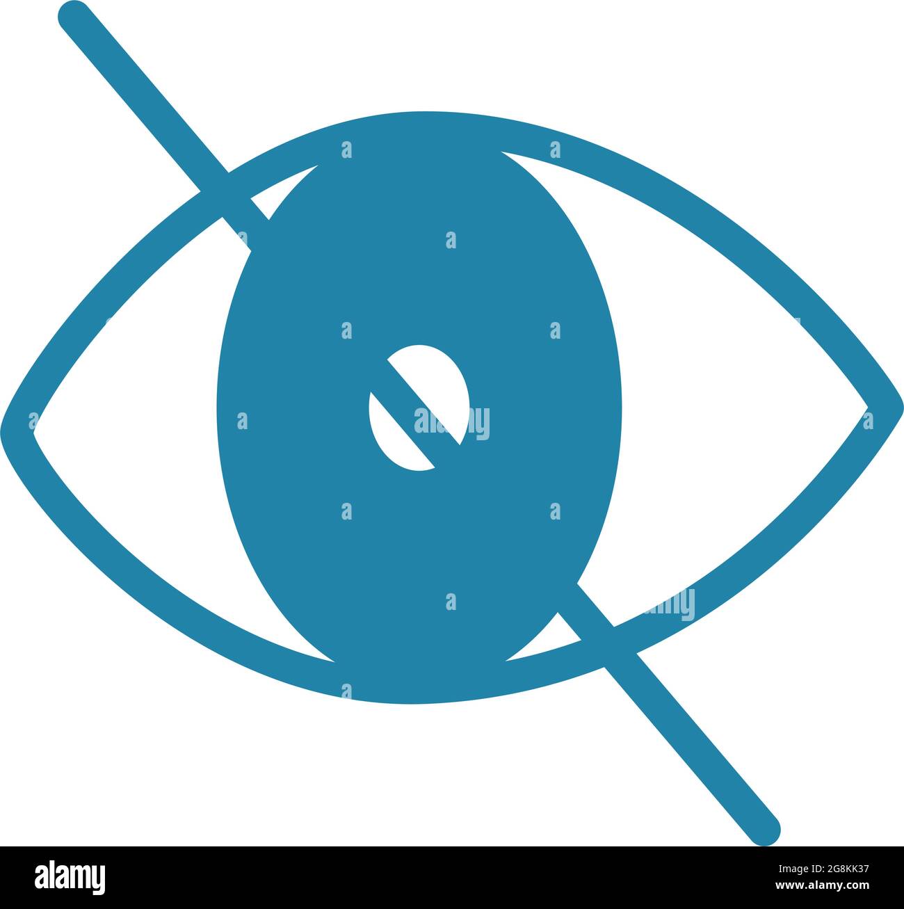 blind eye symbol on white background Stock Vector Image & Art - Alamy