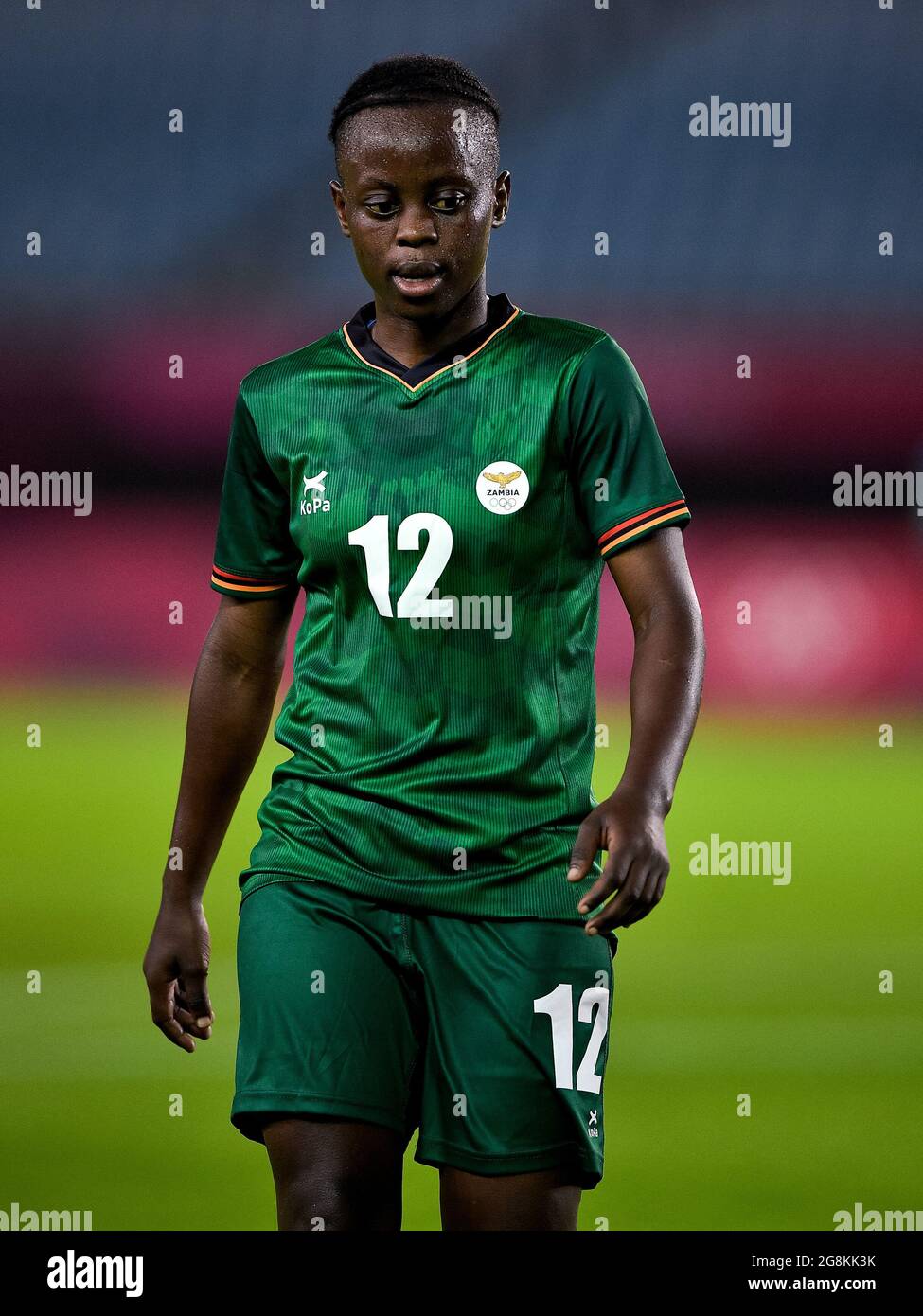 Rifu, Japan. 21st July, 2021. RIFU, JAPAN - JULY 21: Avell Chitundu of ...