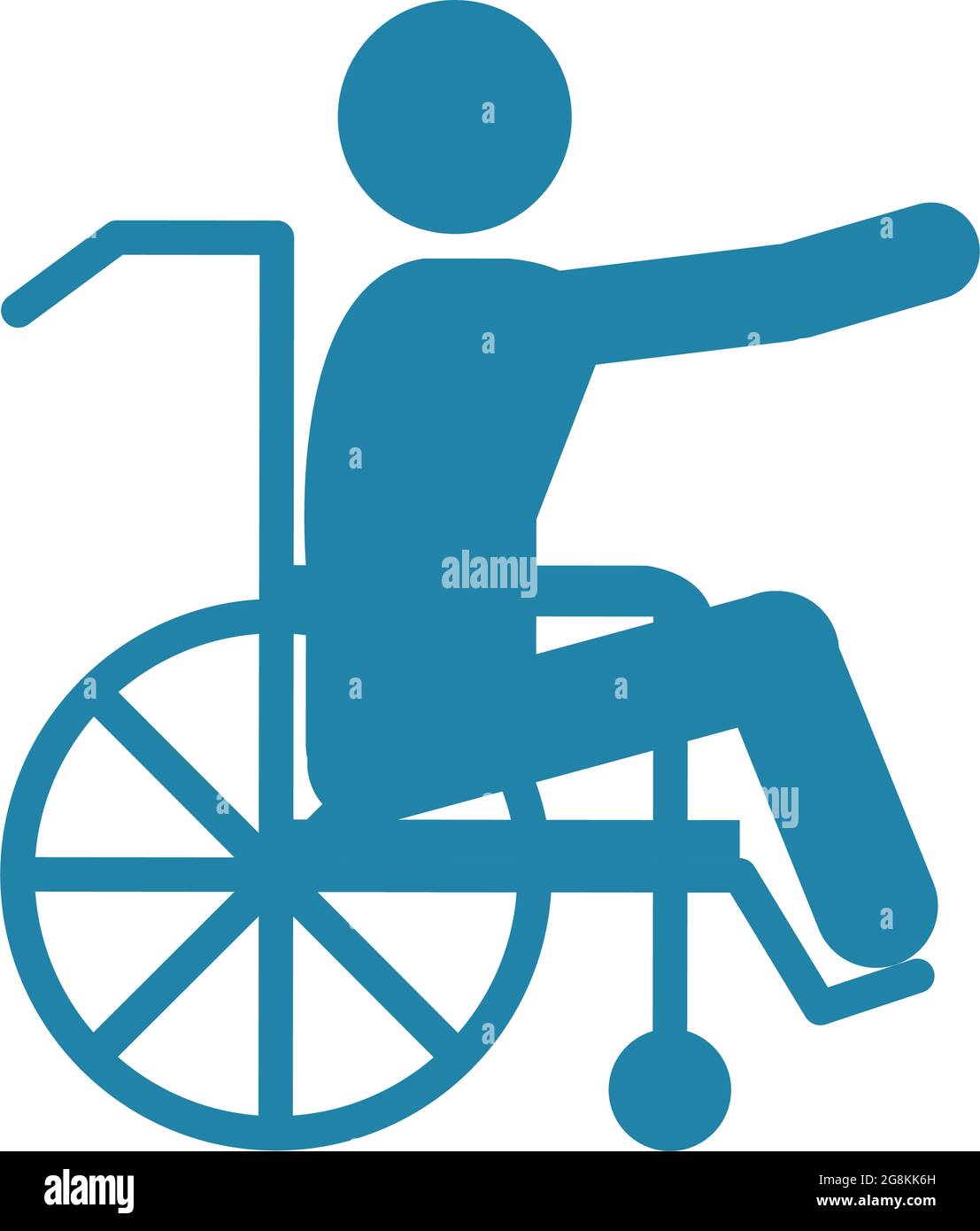 disabled person on wheelchair icon Stock Vector Image & Art - Alamy