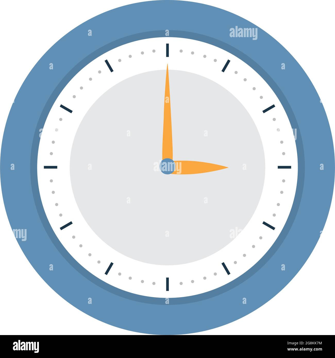 wall clock icon on white background Stock Vector Image & Art - Alamy