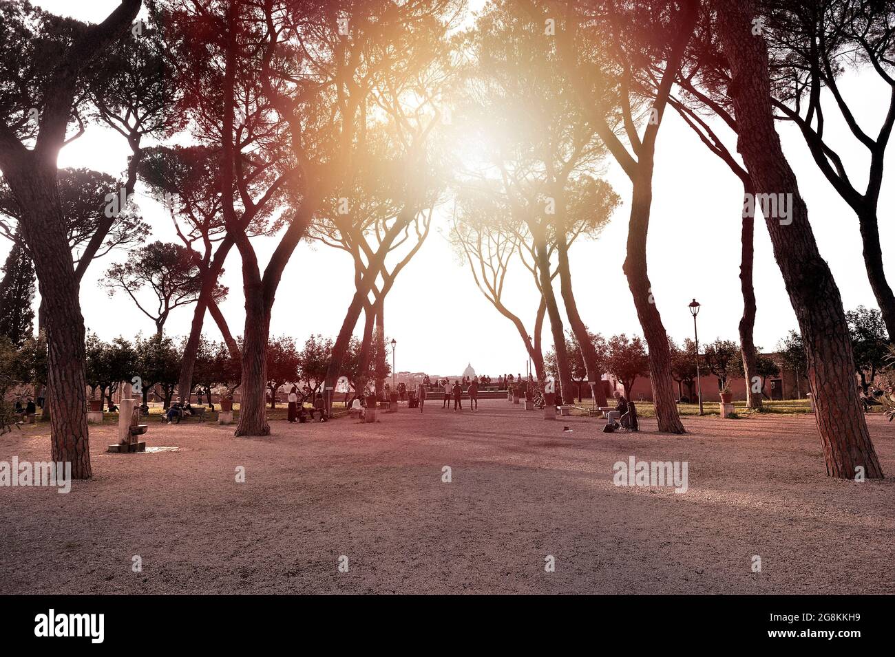 Rome Colle Aventino, the Orange Garden, At the top of the Aventine hill ...