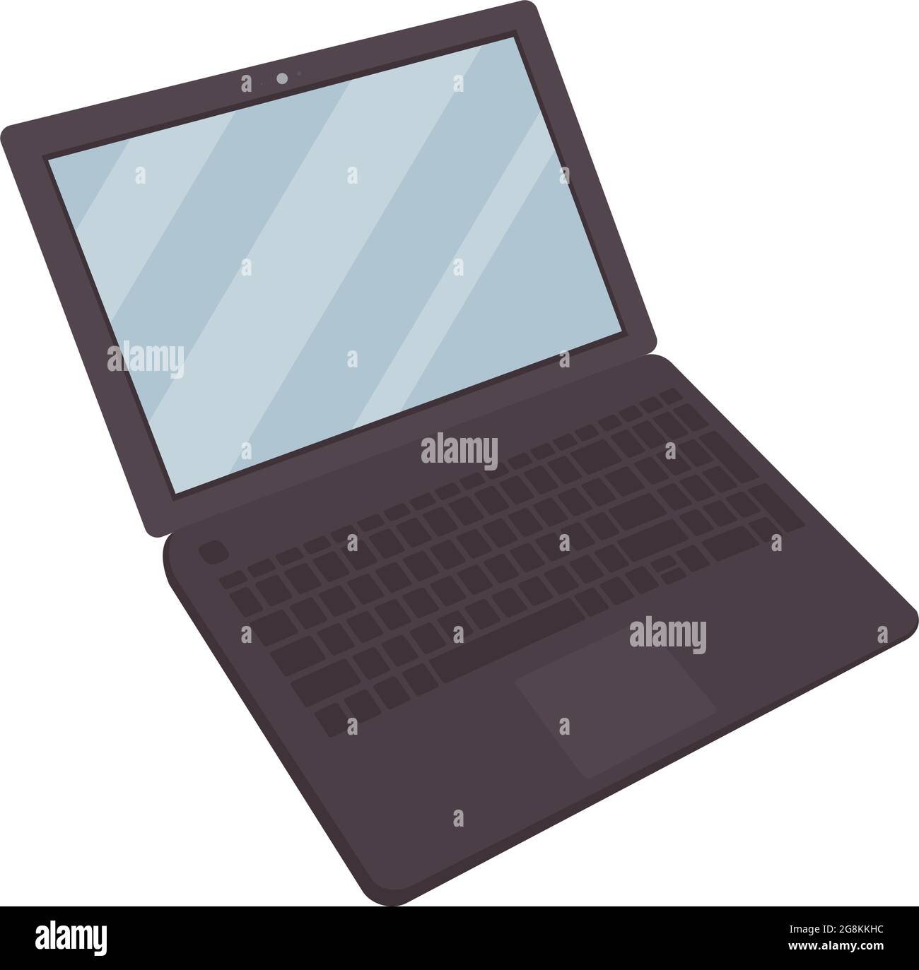 modern portable computer on white background Stock Vector Image & Art ...