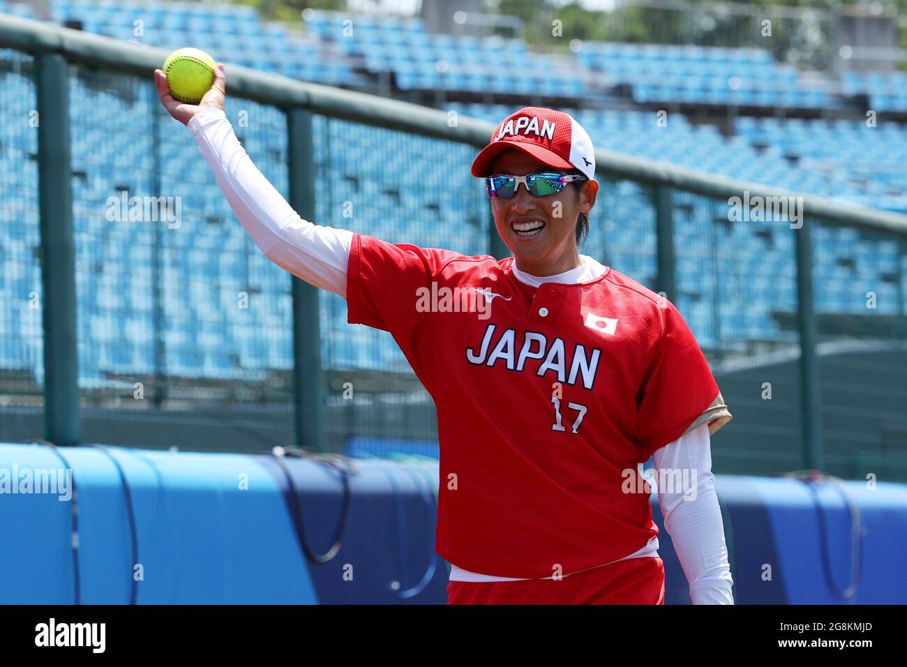Fukushima, Japan. 21st July, 2021. Yukiko Ueno (JPN) Softball : Opening Round match between ...