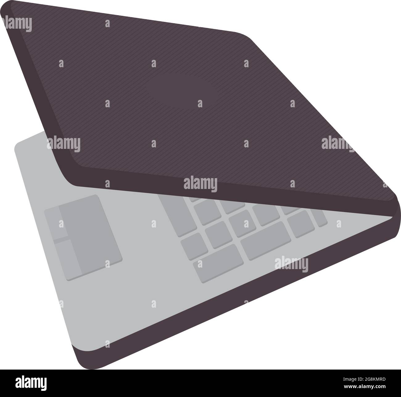 laptop computer device icon on white background Stock Vector Image ...