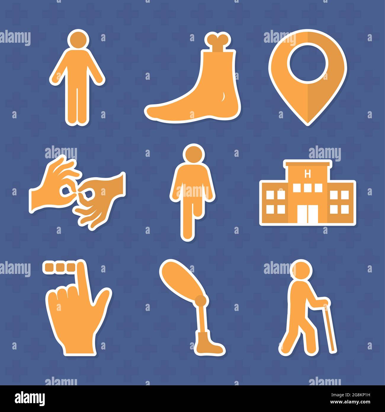 disabled accessibility symbols set design Stock Vector Image & Art - Alamy