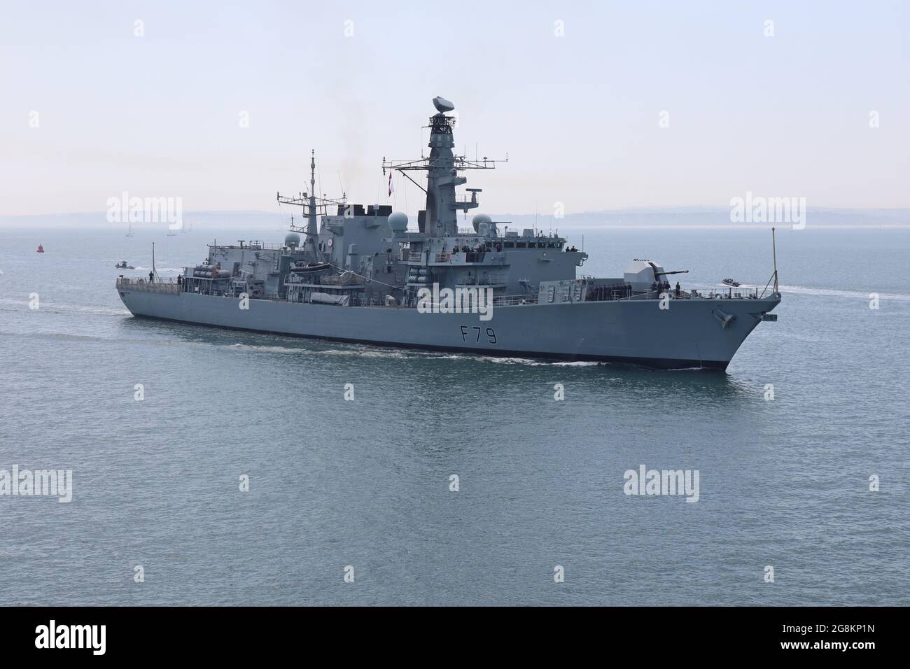 The Royal Navy Duke class Type 23 anti-submarine frigate HMS PORTLAND ...
