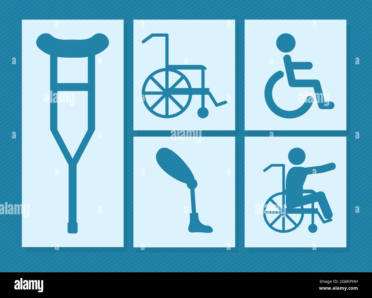 disabled accessibility icon collection design Stock Vector Image & Art ...