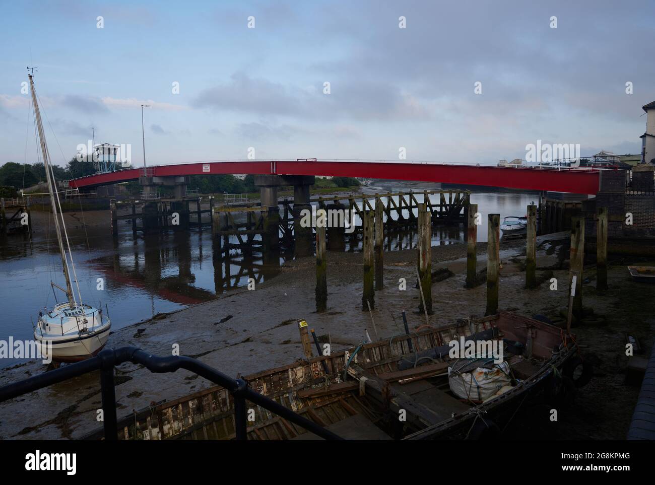 Retractable foot bridge hi-res stock photography and images - Alamy