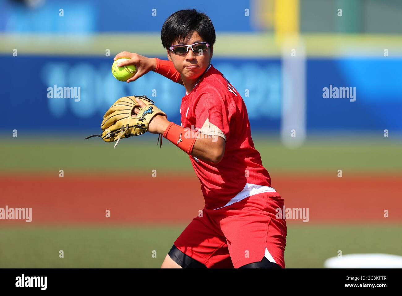 Fukushima, Japan. 21st July, 2021. Yu Yamamoto (JPN) Softball : Opening ...