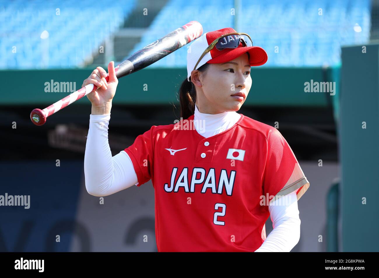 Fukushima, Japan. 21st July, 2021. Saki Yamazaki (JPN) Softball : Opening Round match between ...