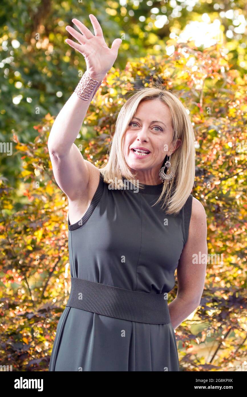 Italy, Rome, july 20, 2021 : Giorgia Meloni, leader of 'Fratelli d ...