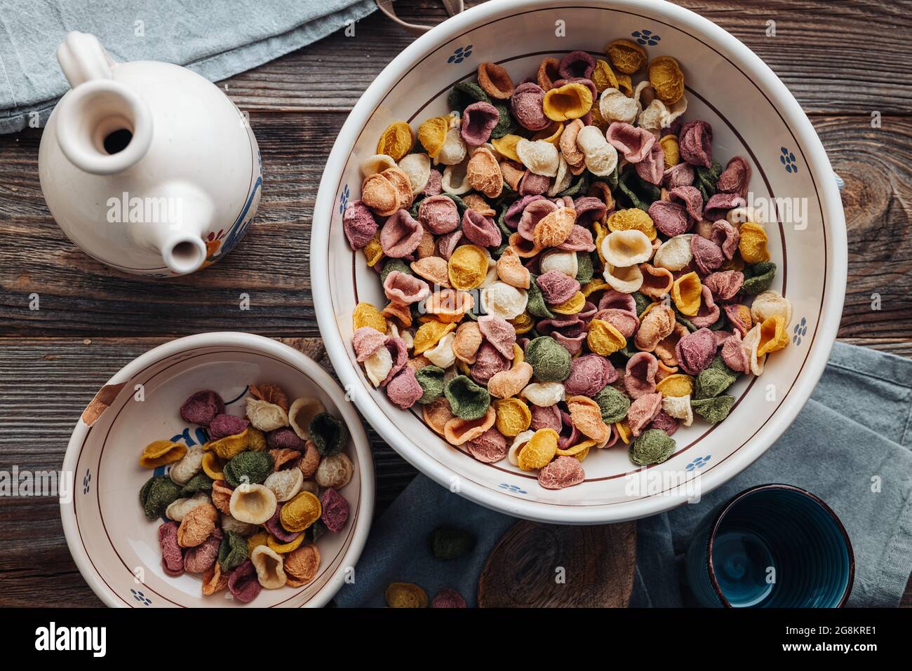 Hand made orecchiette pasta from Puglia, made with natural flavors like ...