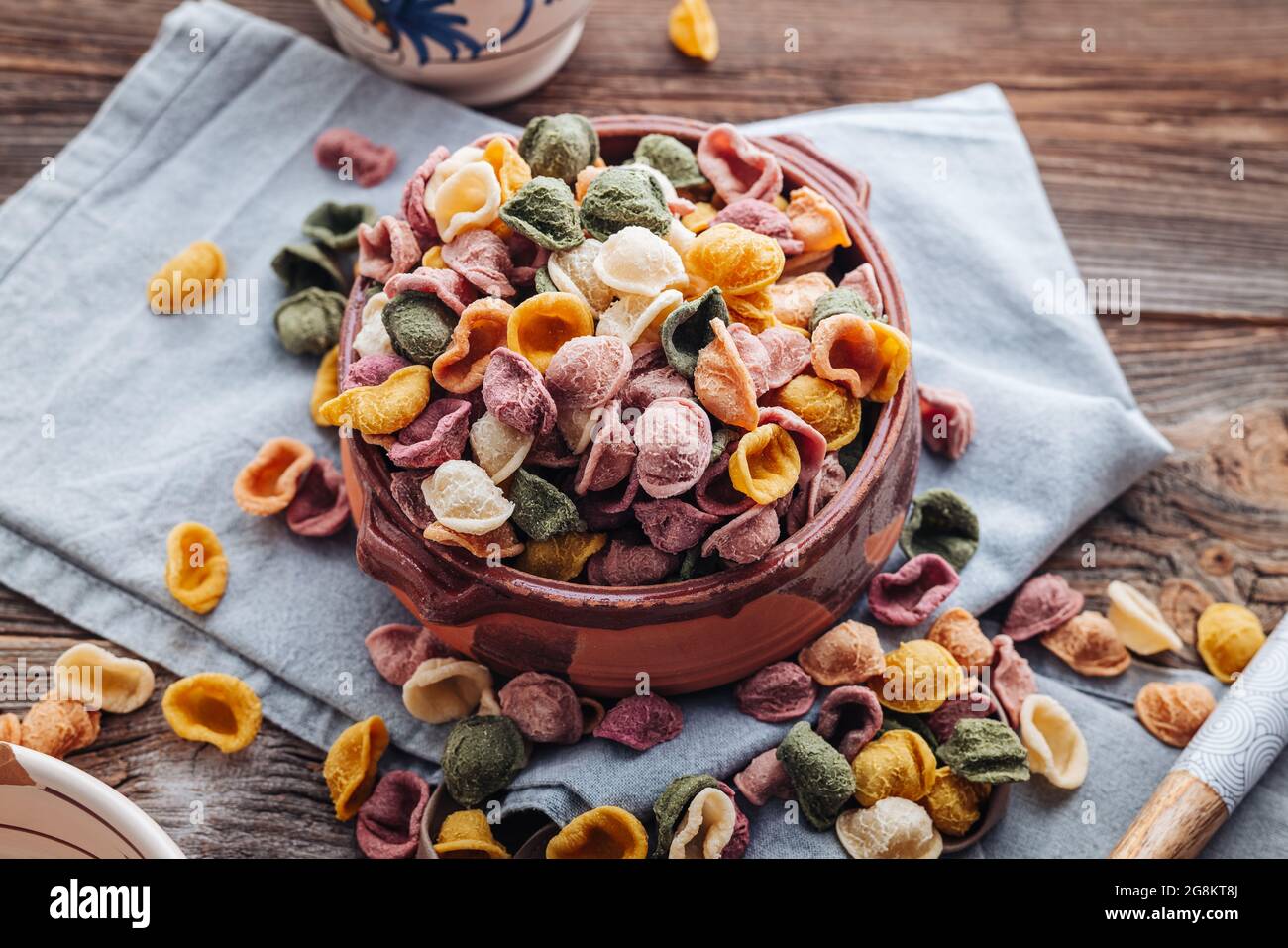 Hand made orecchiette pasta from Puglia, made with natural flavors like ...