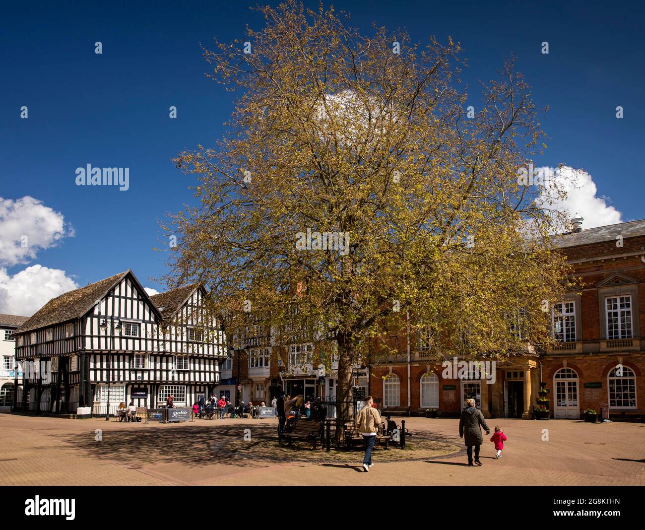 UK, England, Worcestershire, Evesham, Market Square Stock Photo - Alamy