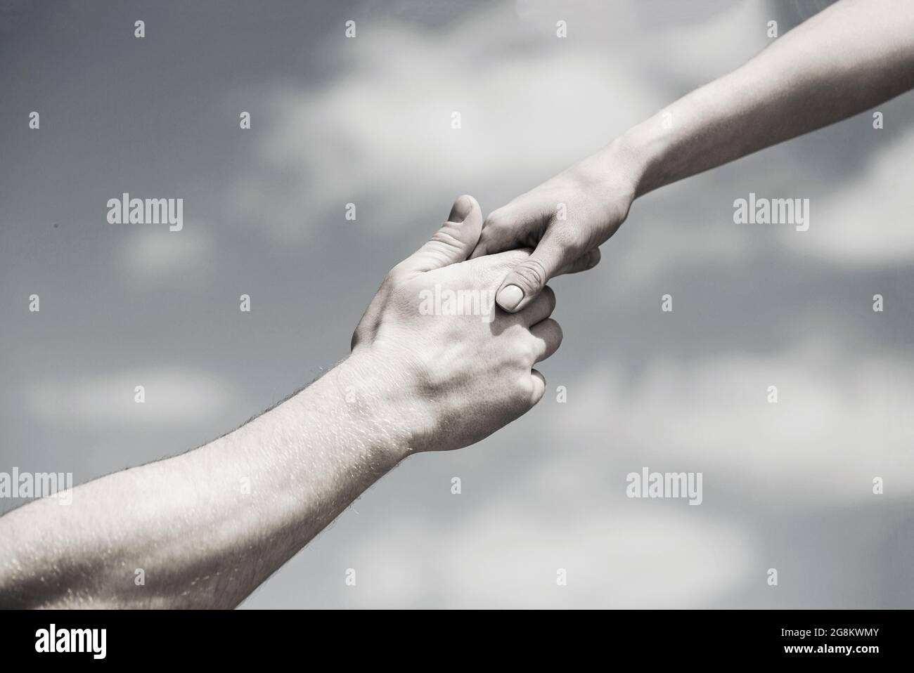 Solidarity, compassion, and charity, rescue. Giving a helping hand ...