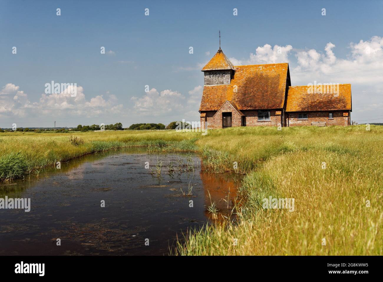 Iconic Church on the Marsh at Fairfield, Kent Stock Photo - Alamy