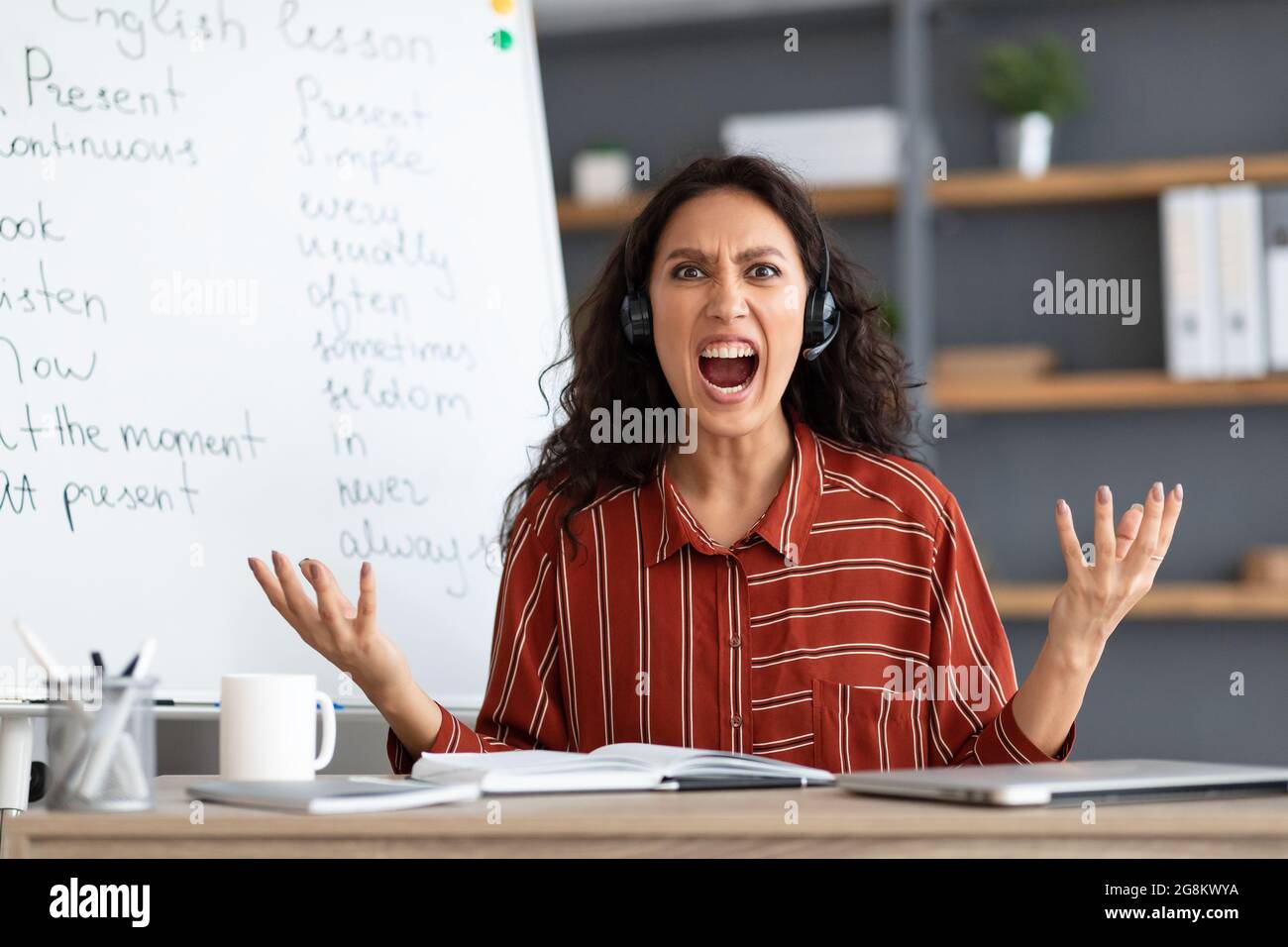 Angry teacher hi-res stock photography and images - Alamy
