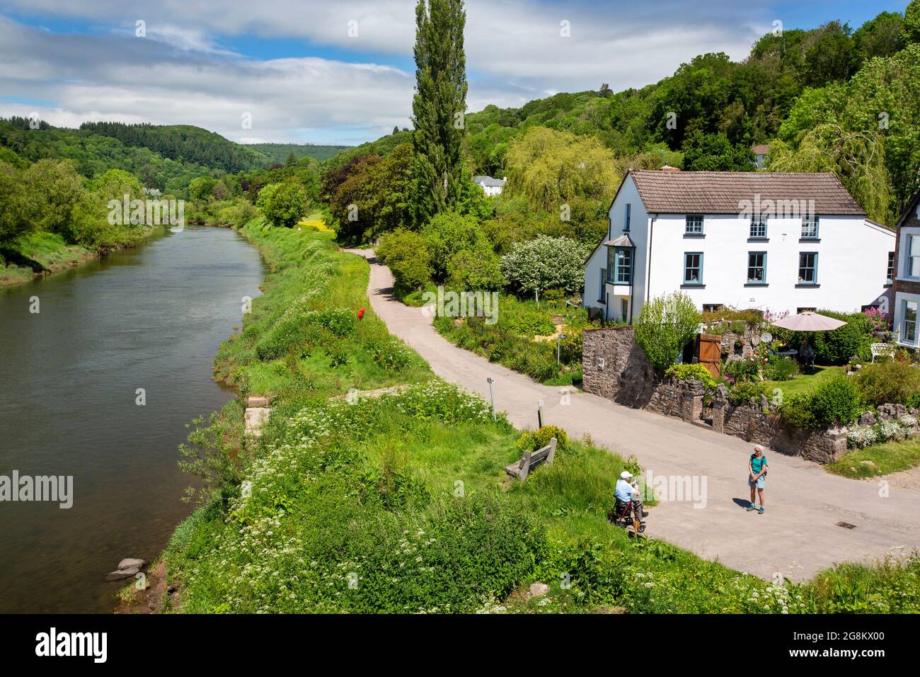 The River Wye at Brockweir, Gloucestershire, UK Stock Photo - Alamy