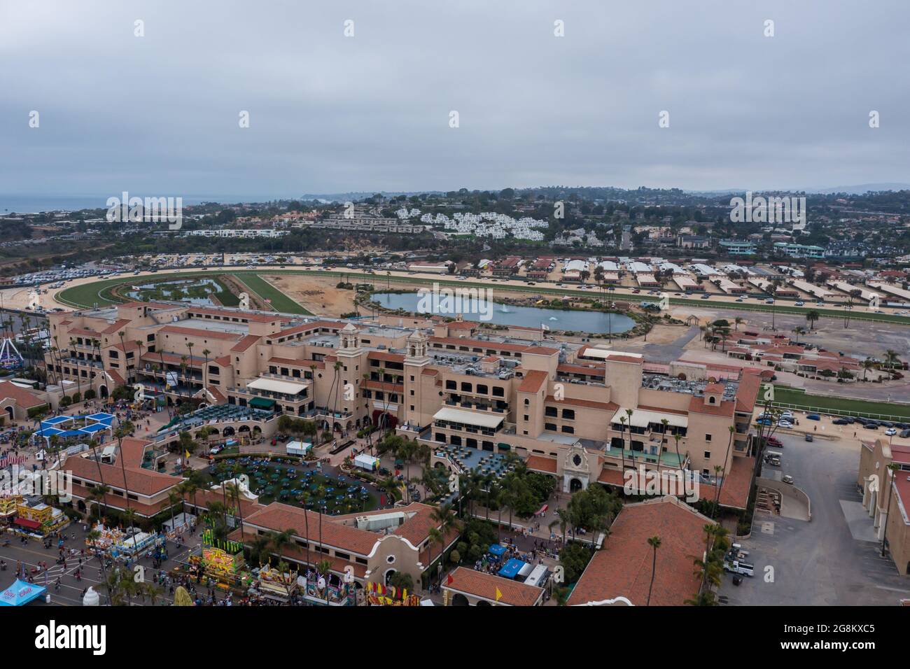 Aerial of Del Mar Fairgrounds Stock Photo - Alamy