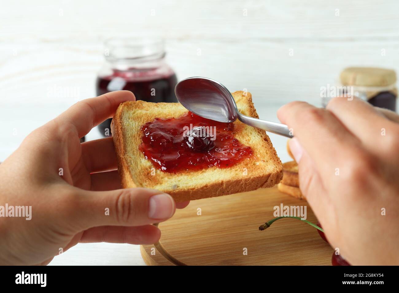 Jam sandwich cutout hi-res stock photography and images - Alamy