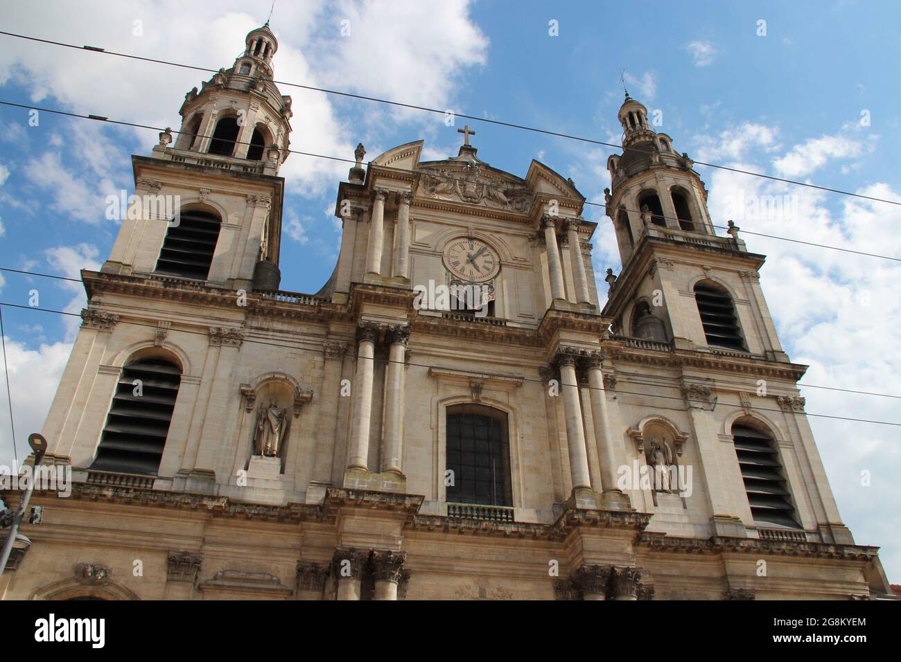 notre-dame de l'assomption cathedral in nancy in lorraine in france ...