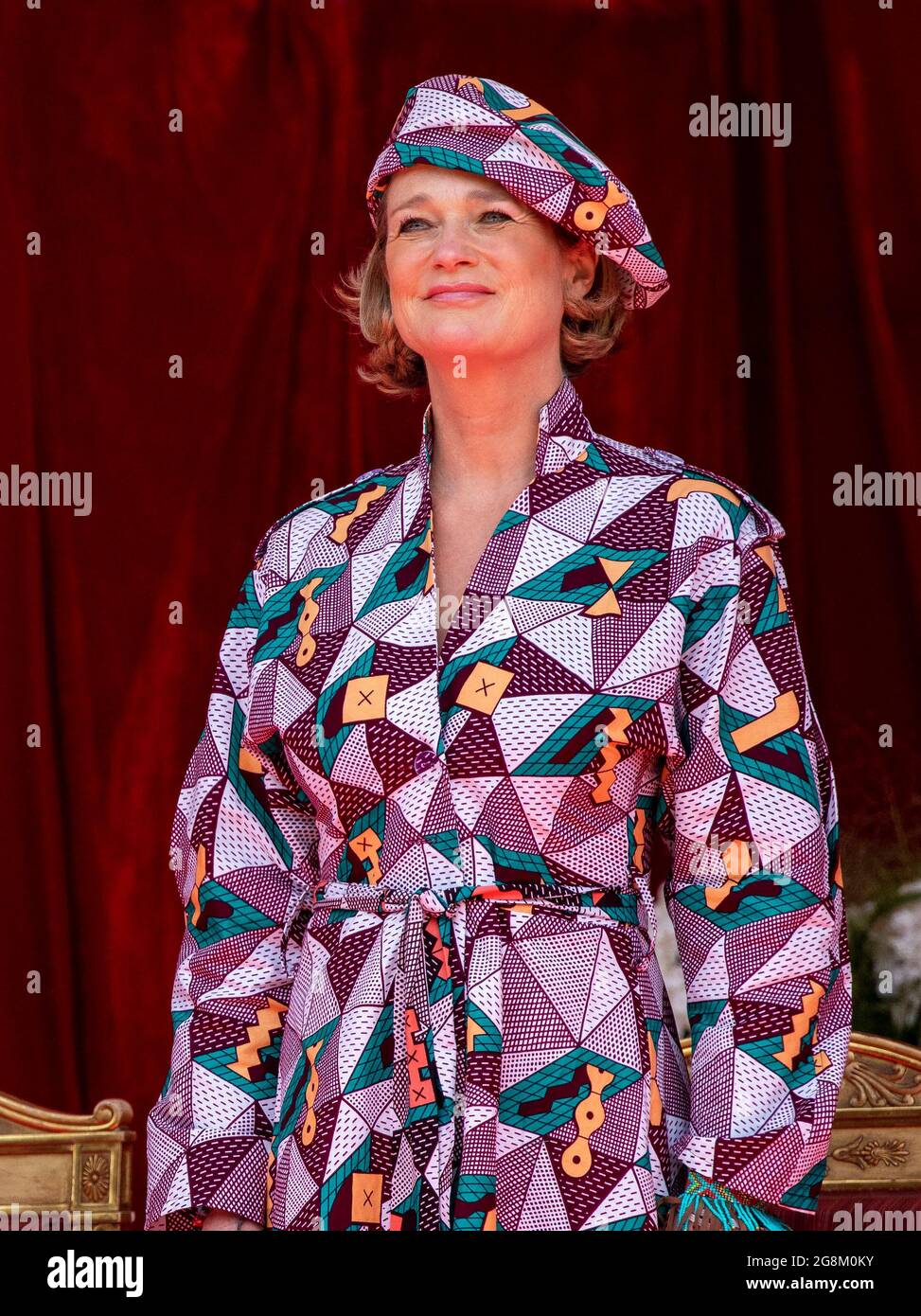 Brussel, Belgien. 21st July, 2021. Princess Delphine of Belgium at the ...