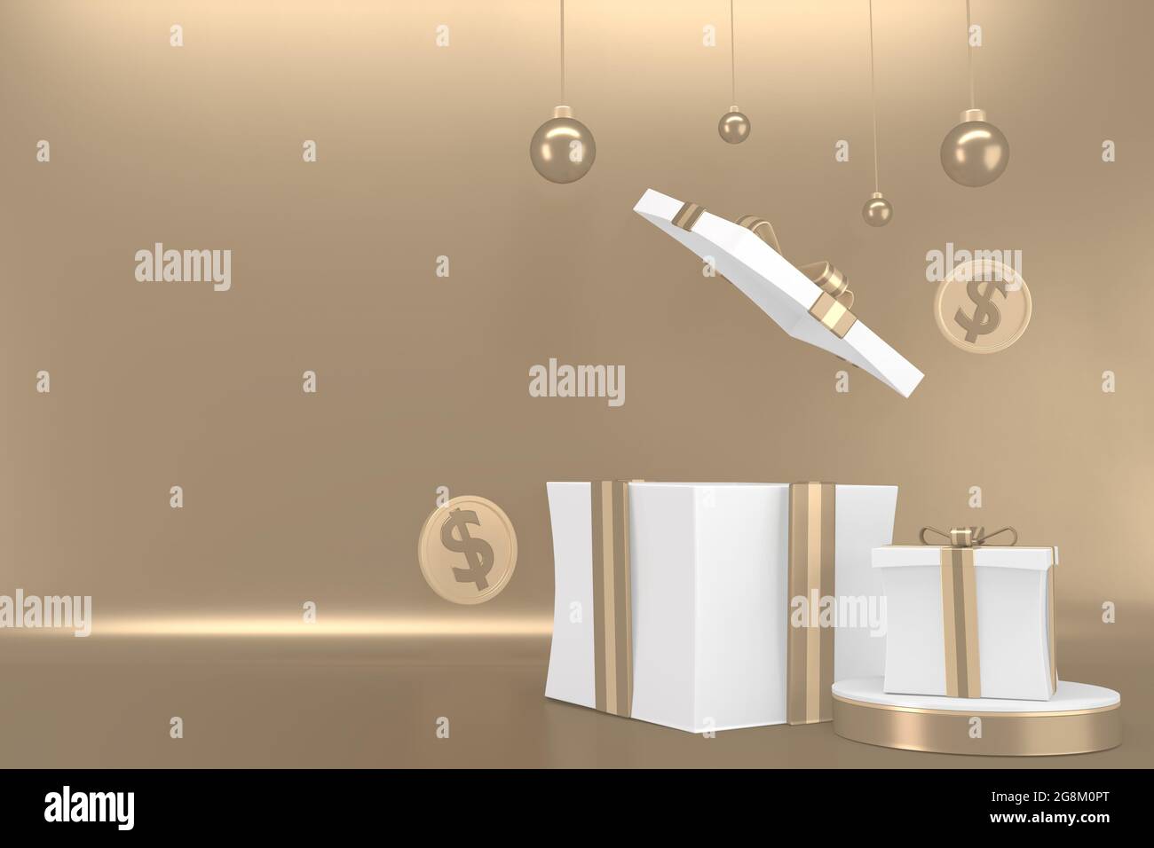 Roman podium white for cosmetic product on background white. 3d ...