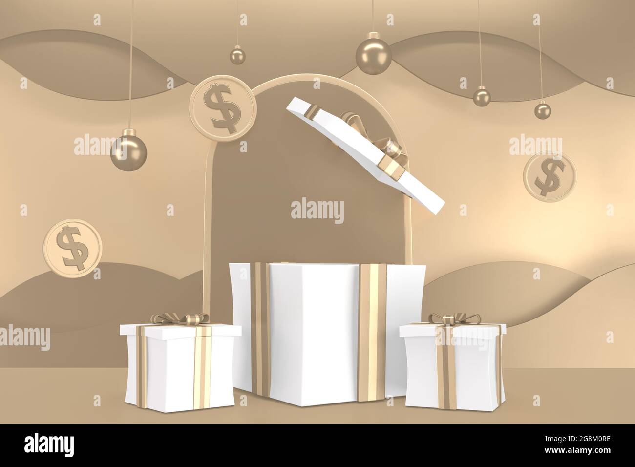 Roman podium white for cosmetic product on background white. 3d ...