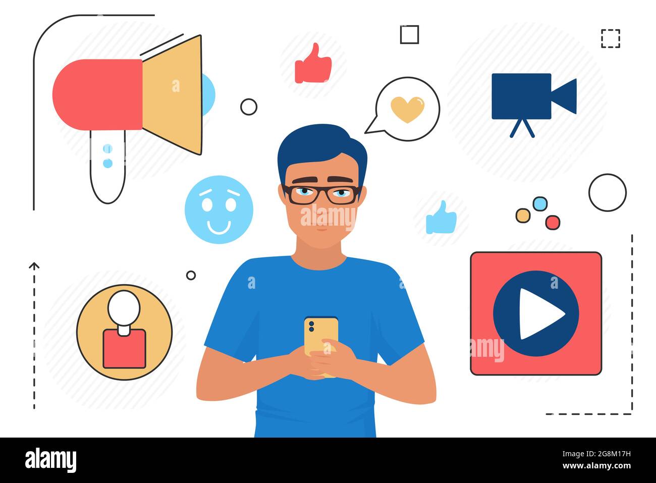 People shopping online vector illustration. Cartoon young woman ...