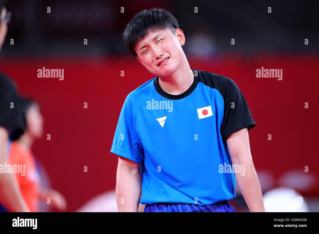Tokyo, Japan. 21st July, 2021. Tomokazu Harimoto (JPN) Table Tennis ...