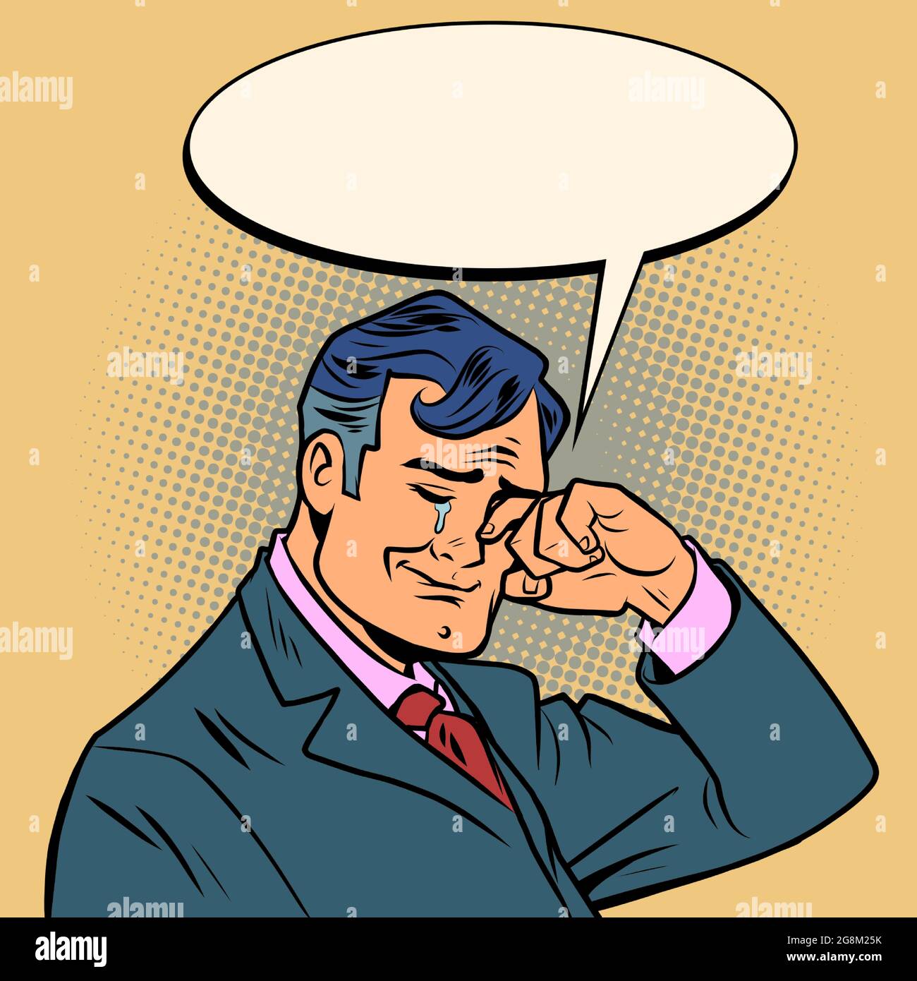 Sad man cartoon illustration hi-res stock photography and images - Alamy